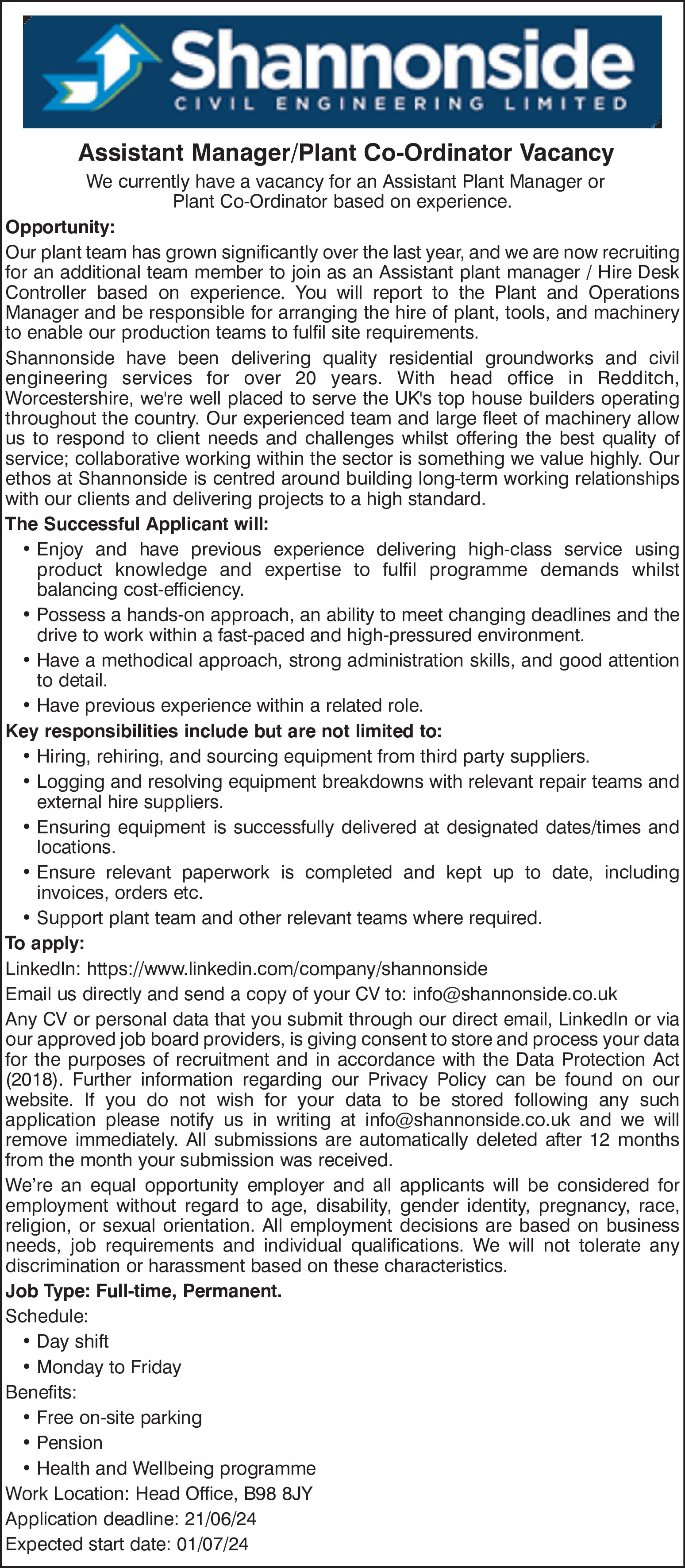 Recruitment - The Evesham Observer